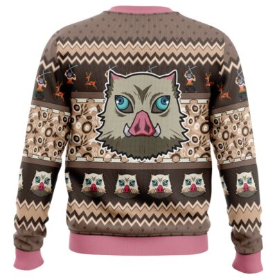 Inosuke Hashibira Demon Slayer Ugly Christmas Sweater | Demon Slayer Merch