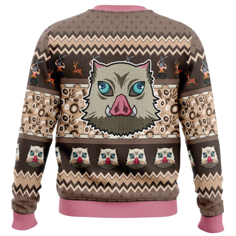 Inosuke Hashibira Demon Slayer Ugly Christmas Sweater | Demon Slayer Merch